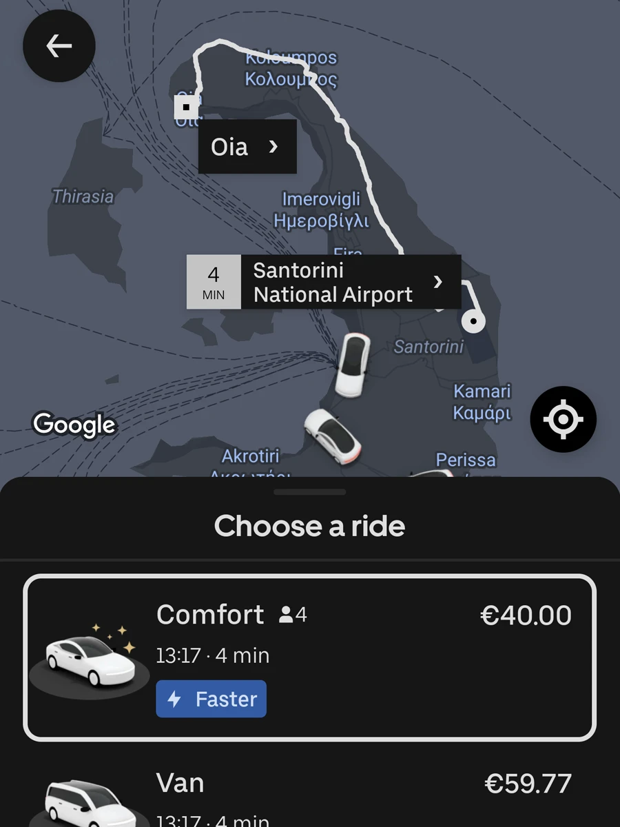 Uber In Santorini (2025): Why's It So Hard To Get One