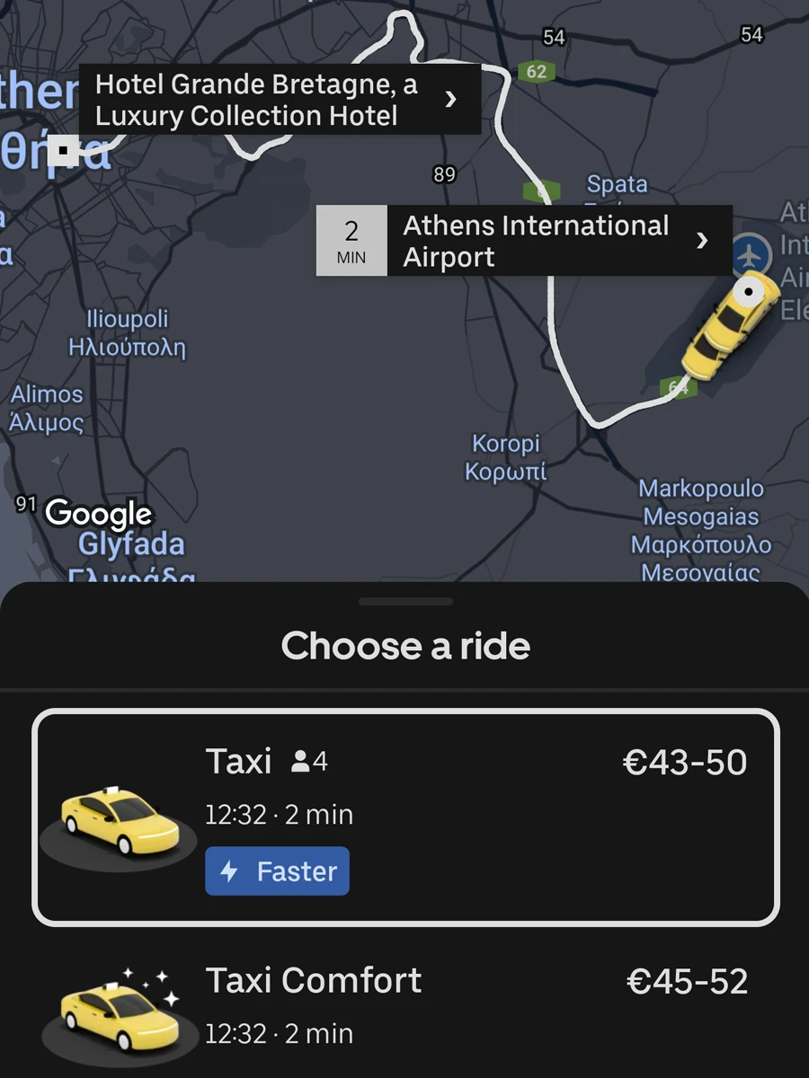 Uber In Athens 2026? What's REALLY Going On! - Sunny Athens